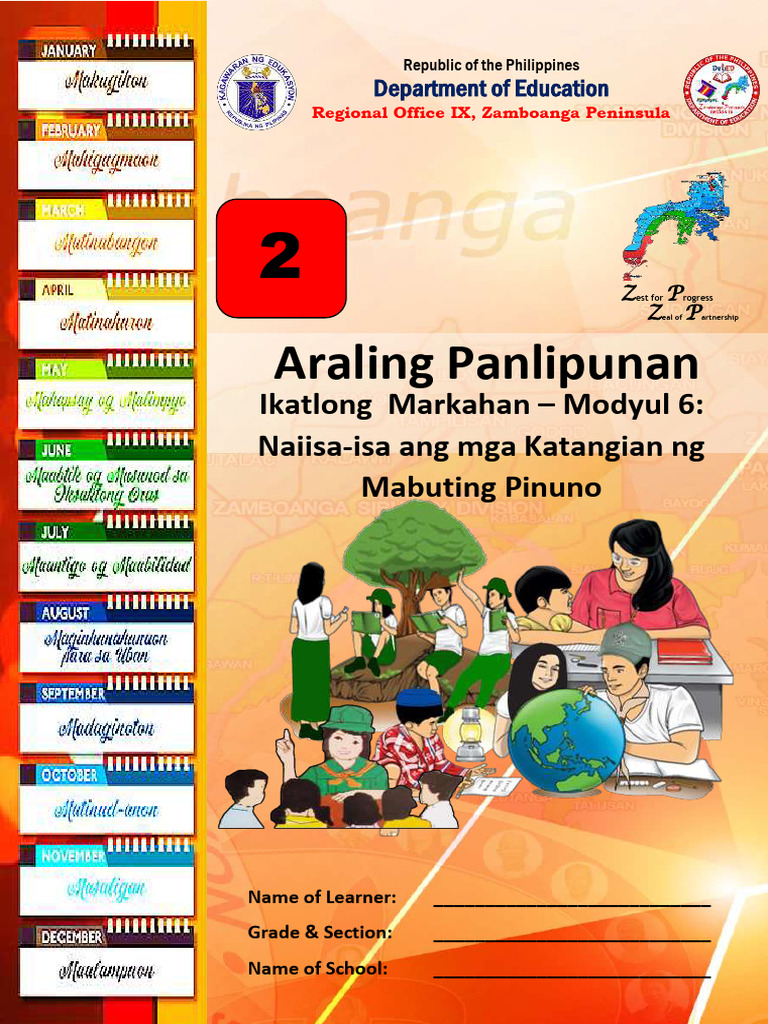 Araling Panlipunan: Ikatlong Markahan - Modyul 6: Naiisa-Isa Ang Mga ...