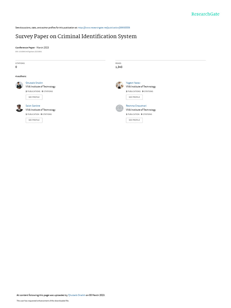 Survey Paper | PDF | Cluster Analysis | Principal Component Analysis