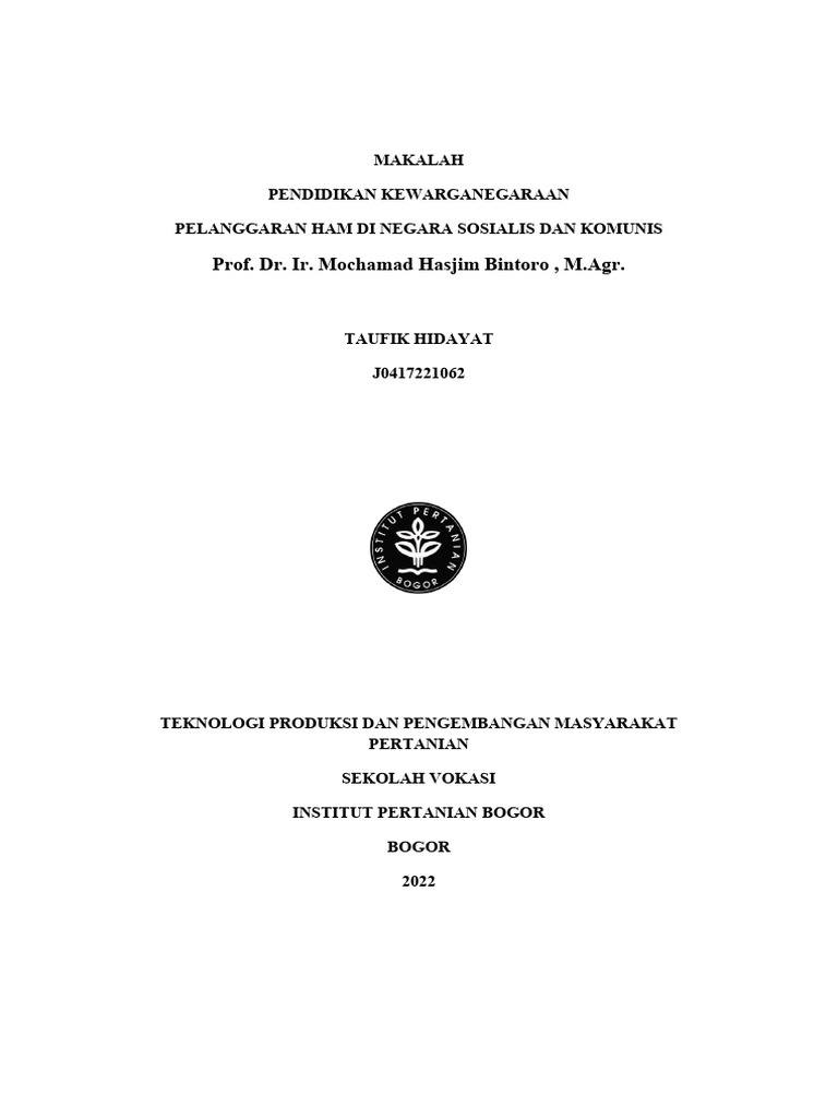 TOPIK 12 - TAUFIK HIDAYAT - J0417221062 - Pelanggaran HAM Di Negara ...