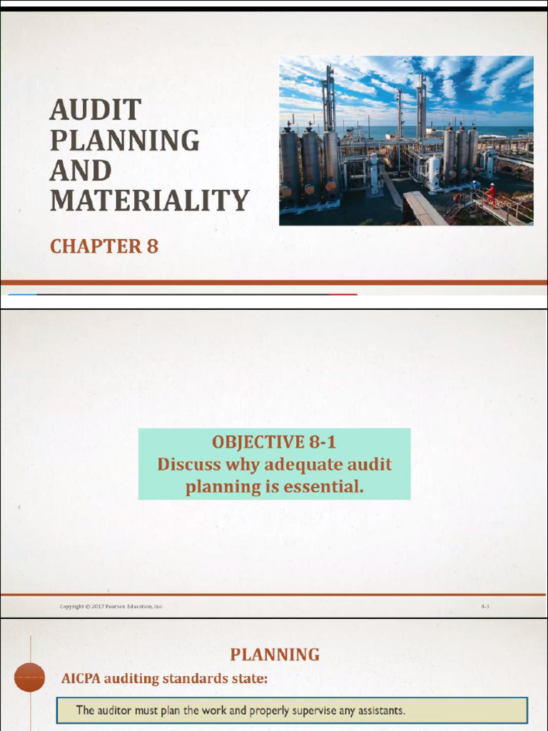 Audit Planning and Materiality Chapter 8 by Mariz | PDF