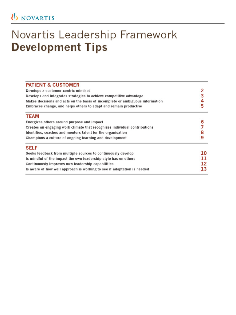 Leadership Framework Development Plan | PDF | Strategic Management ...