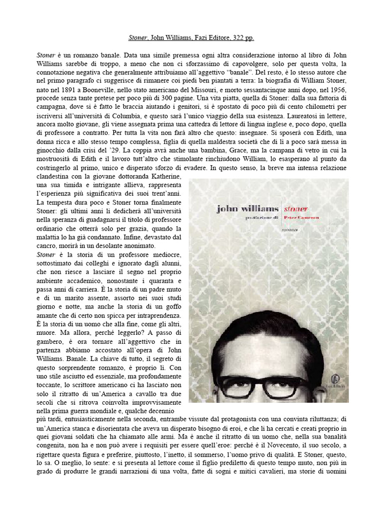 Recensione Stoner | PDF