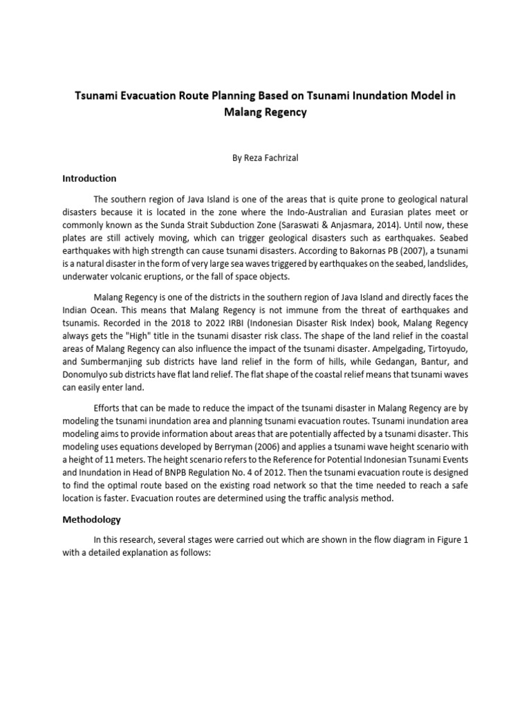 Tsunami Evacuation Route Planning | PDF | Tsunami | Flood Tsunami Evacuation Route Planning | PDF | Tsunami | Flood