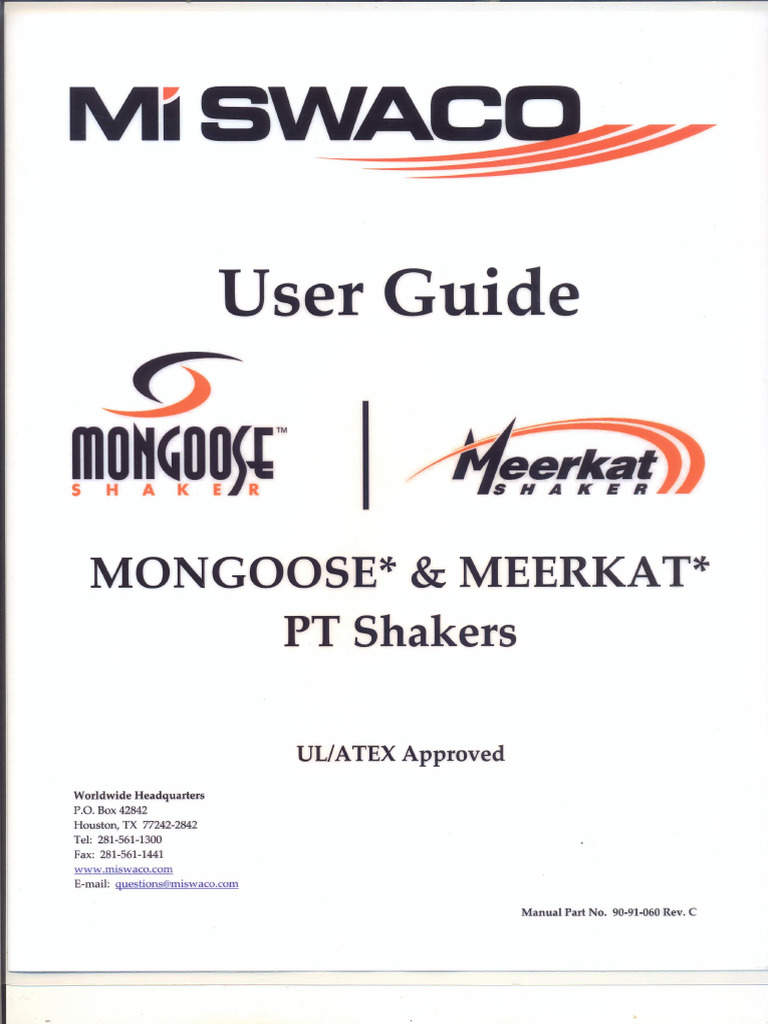 Mi Swaco User Guide | PDF