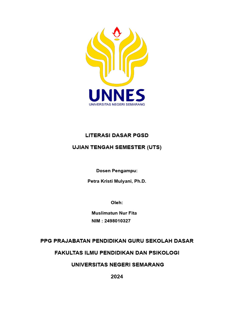 Uts Literasi Dasar Fix | PDF | Karier & Perkembangan | Ilmu Sosial