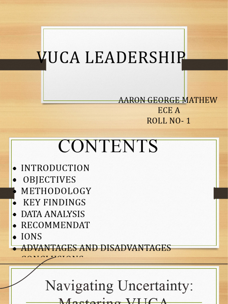 Vuca Leadership | PDF | Leadership | Psychological Resilience