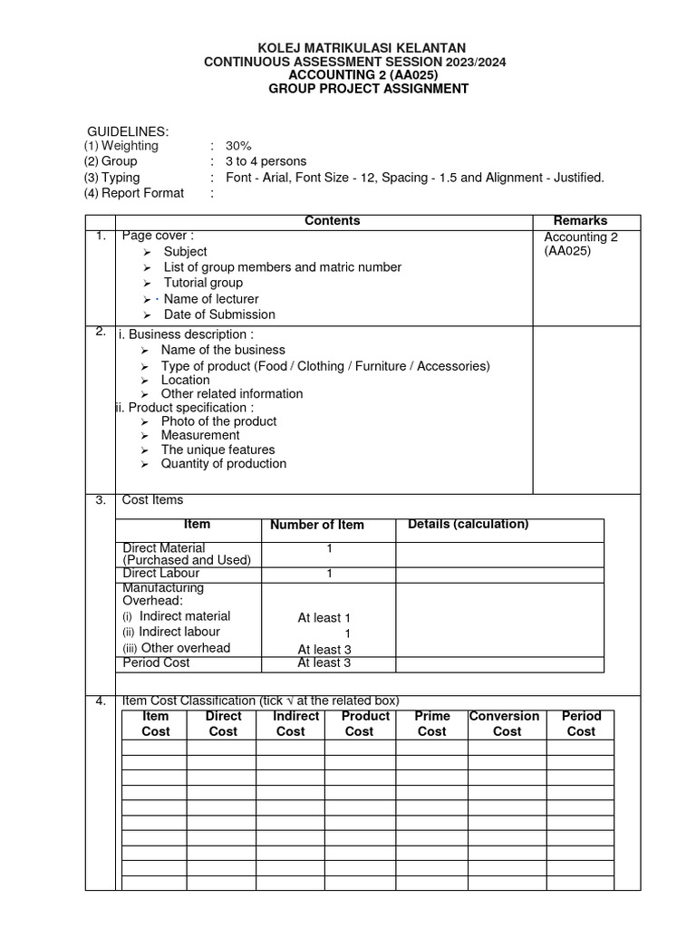 Soalan Assignment Aa025 | Download Free PDF | Cost | Economies