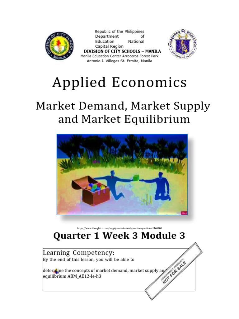 Market Demand, Supply, and Equilibrium | PDF | Demand | Supply (Economics)