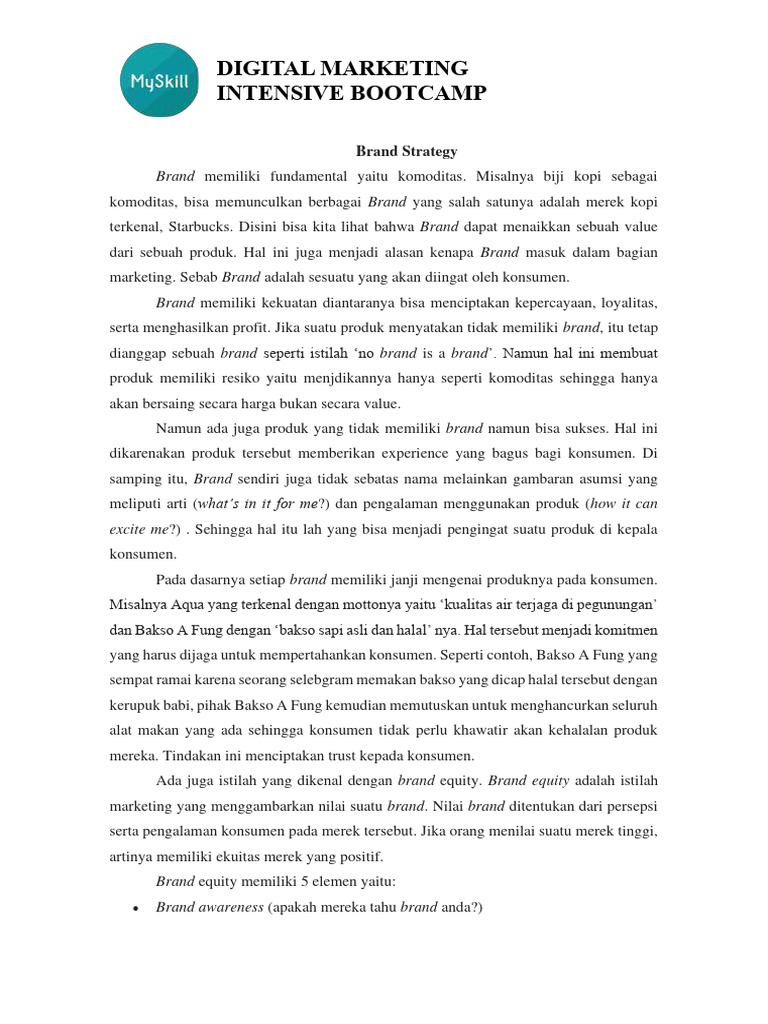 Brand Strategy | PDF