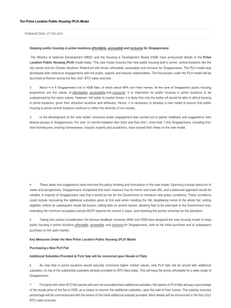 Affordable Prime Location Public Housing | PDF | Subsidy | Economies