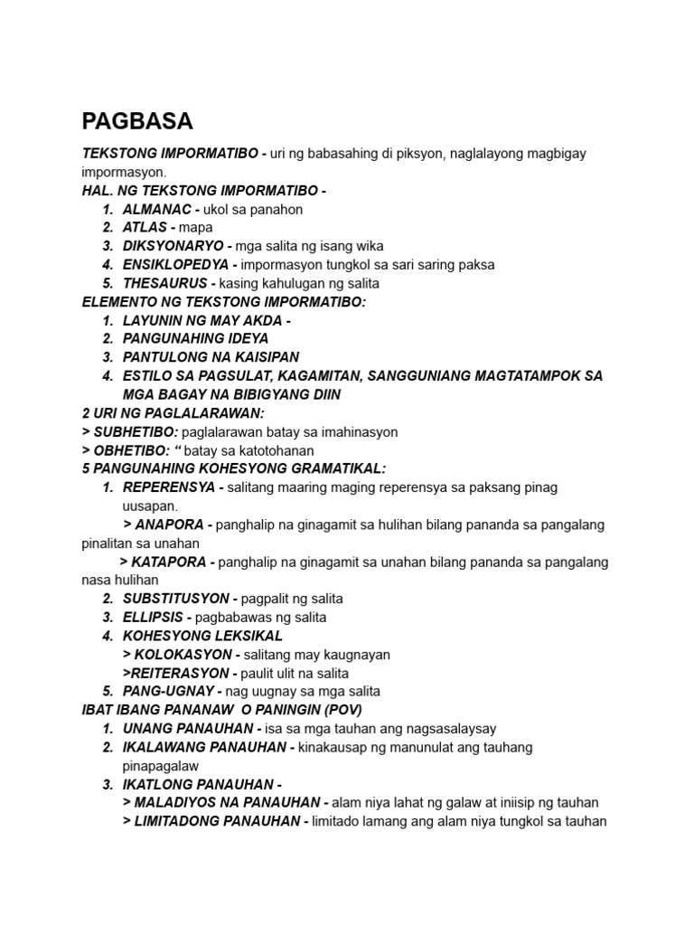 PAGBASA | PDF