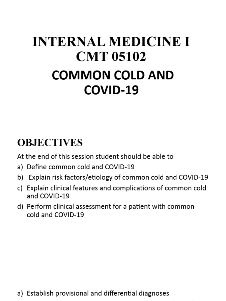 Session 04- Covid-19 - Copy | PDF | Common Cold | Pneumonia Session 04- Covid-19 - Copy | PDF | Common Cold | Pneumonia