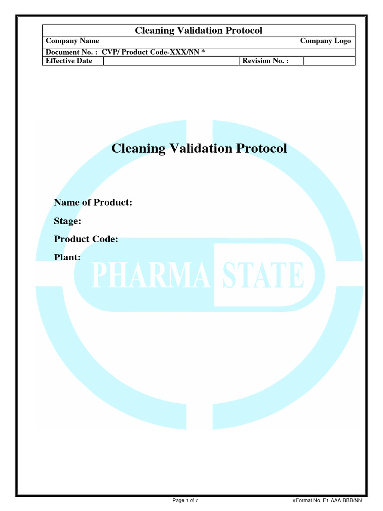 Template of Cleaning Validation Protocol | PDF | Quality Assurance Template of Cleaning Validation Protocol | PDF | Quality Assurance