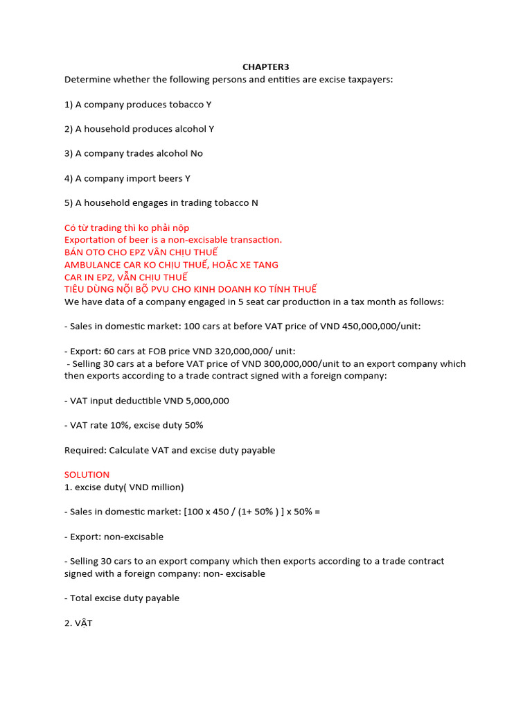 Chapter 3 | PDF | Value Added Tax | Excise