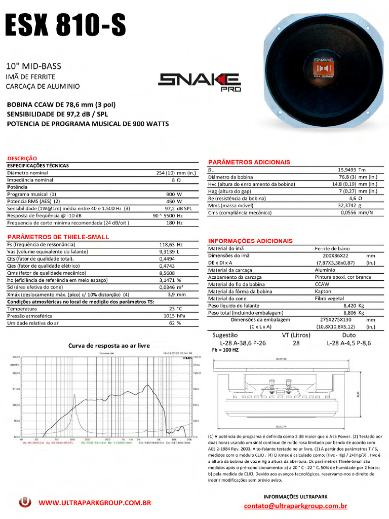 Snake Esx 810s | PDF