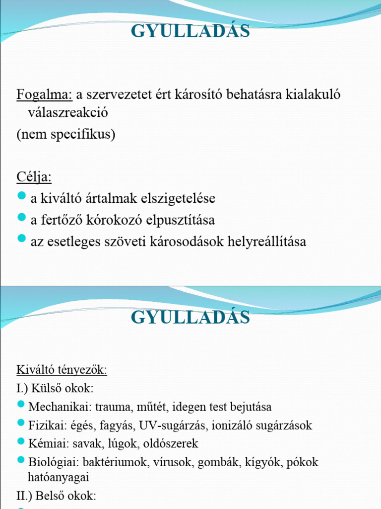 Gyulladás | PDF
