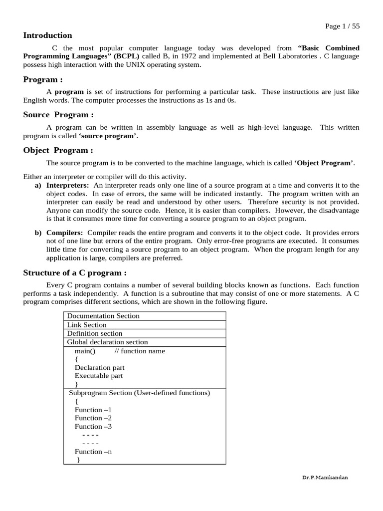 C Programming | Download Free PDF | Integer (Computer Science) | Data Type
