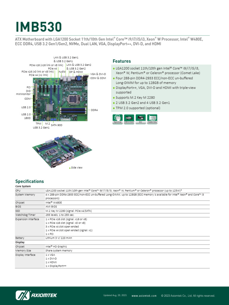 Imb 530 | PDF | Computer Hardware | Computer Engineering