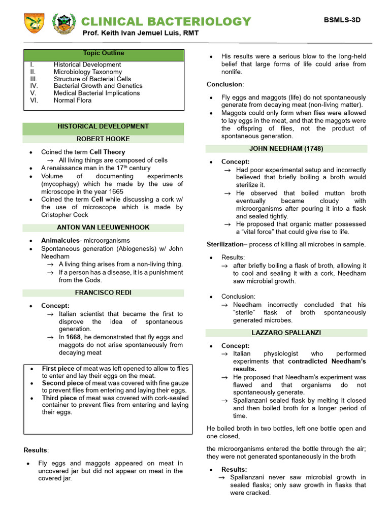 Clinical Bacteriology Trans1 | PDF | Bacteria | Gram Positive Bacteria