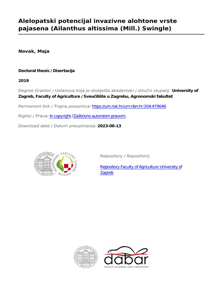 Doktorski Rad M Novak 2019 | PDF