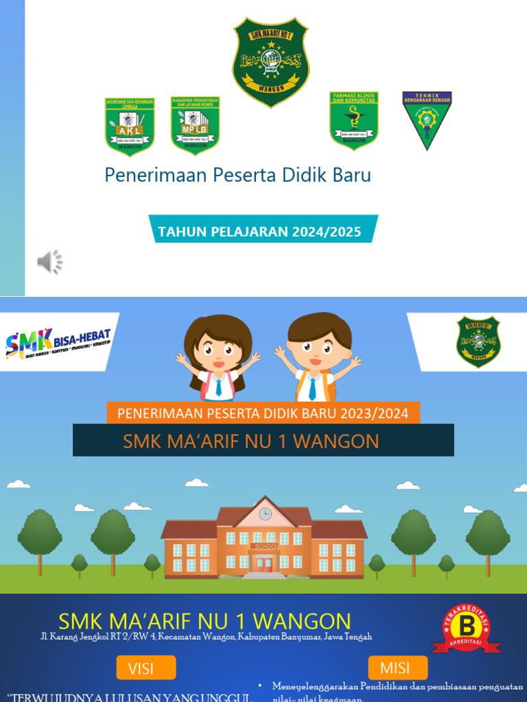 PPDB SMK Ma'arif NU 1 Wangon 2024/2025 | PDF