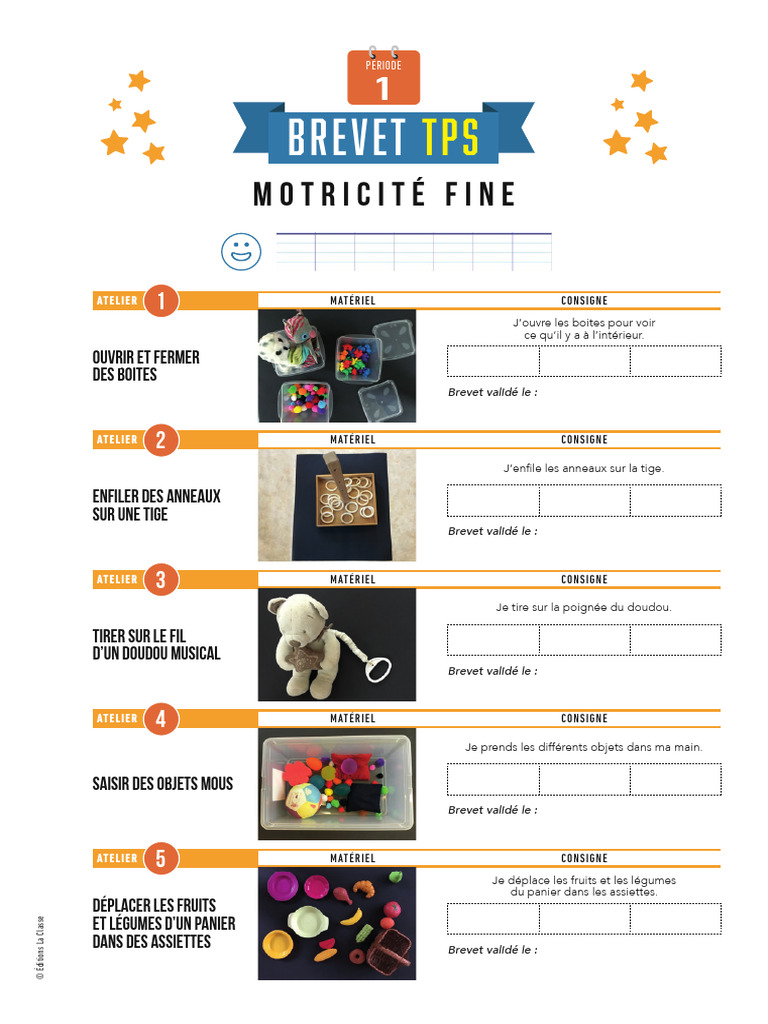 Ateliers de Motricité Fine TPS | PDF