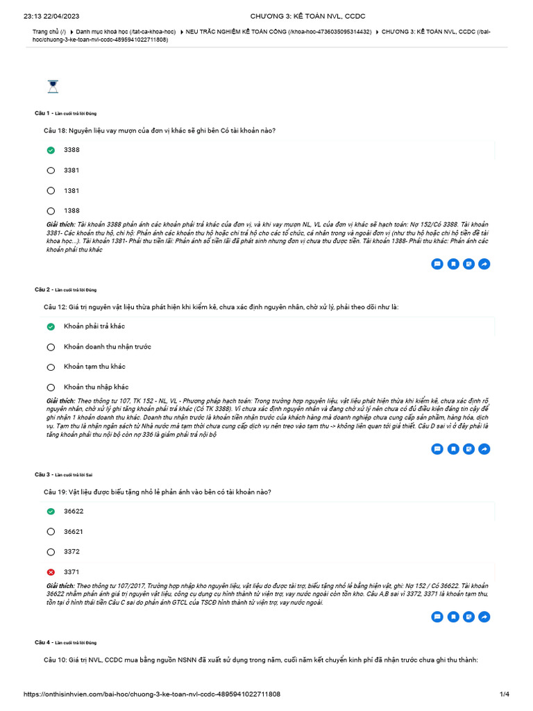 CHƯƠNG 3 - KẾ TOÁN NVL, CCDC | PDF