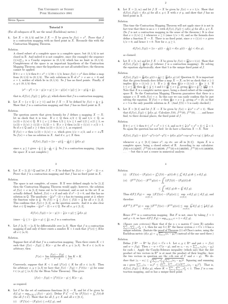 Fixed Point | PDF | Space | Mathematical Physics