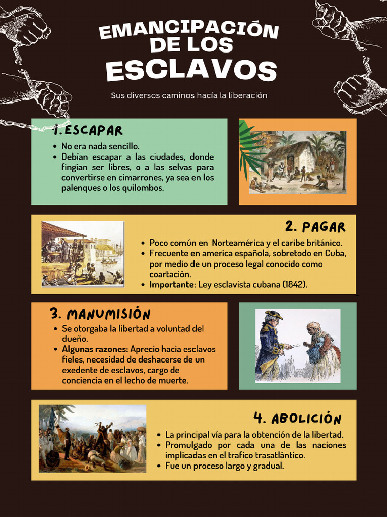 Emancipación de Los Esclavos - Infografía | PDF