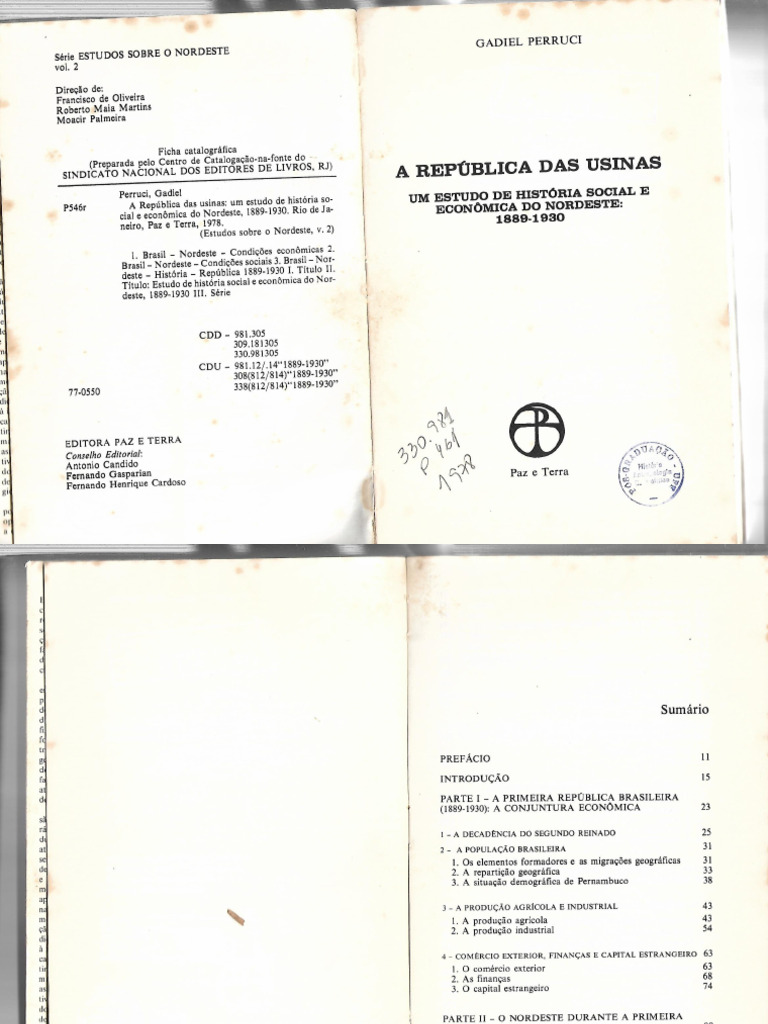 PERRUCI, G.. Prefácio - Introduç. - Parte I | PDF