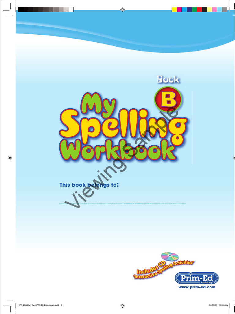 Vdocuments - MX PR 2281 My Spelling Workbook B | PDF