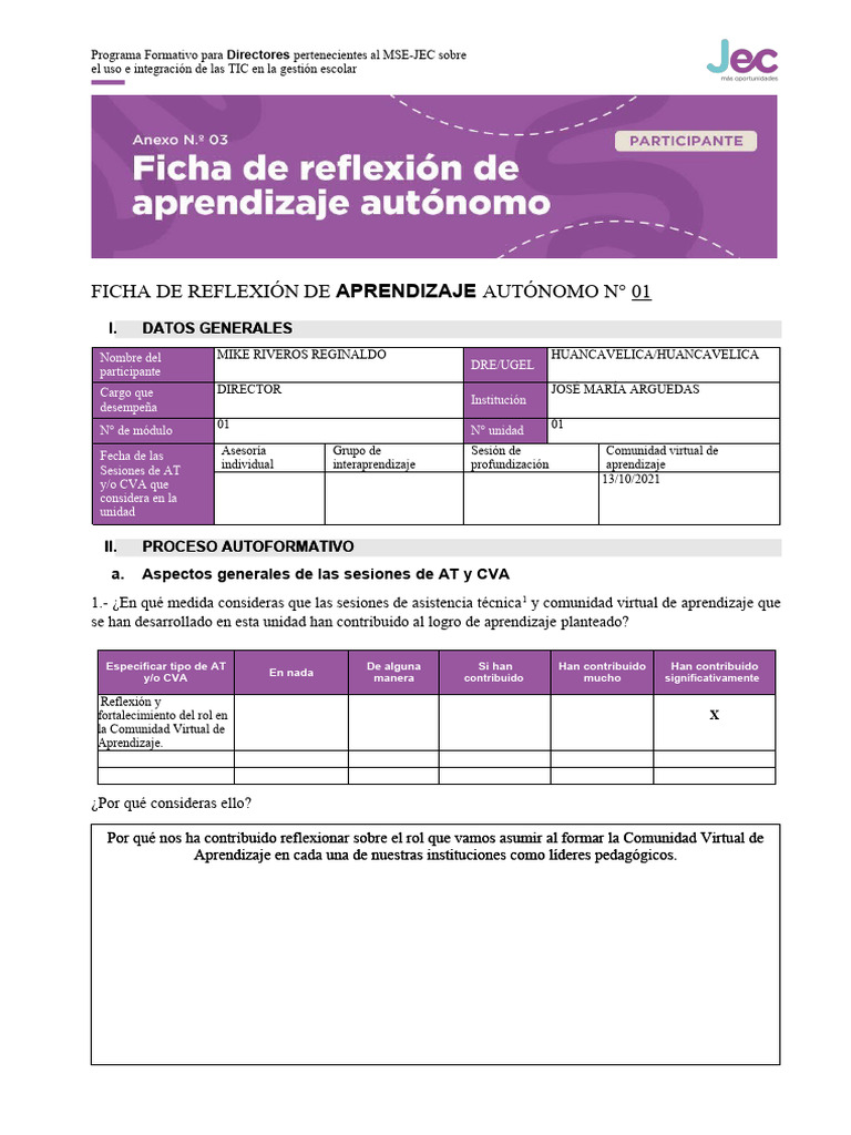 Ficha - de - Aprendizaje - Autonomo - Unidad 01 - Mike Riveros Reginaldo - 2021 1 | Descargar ...