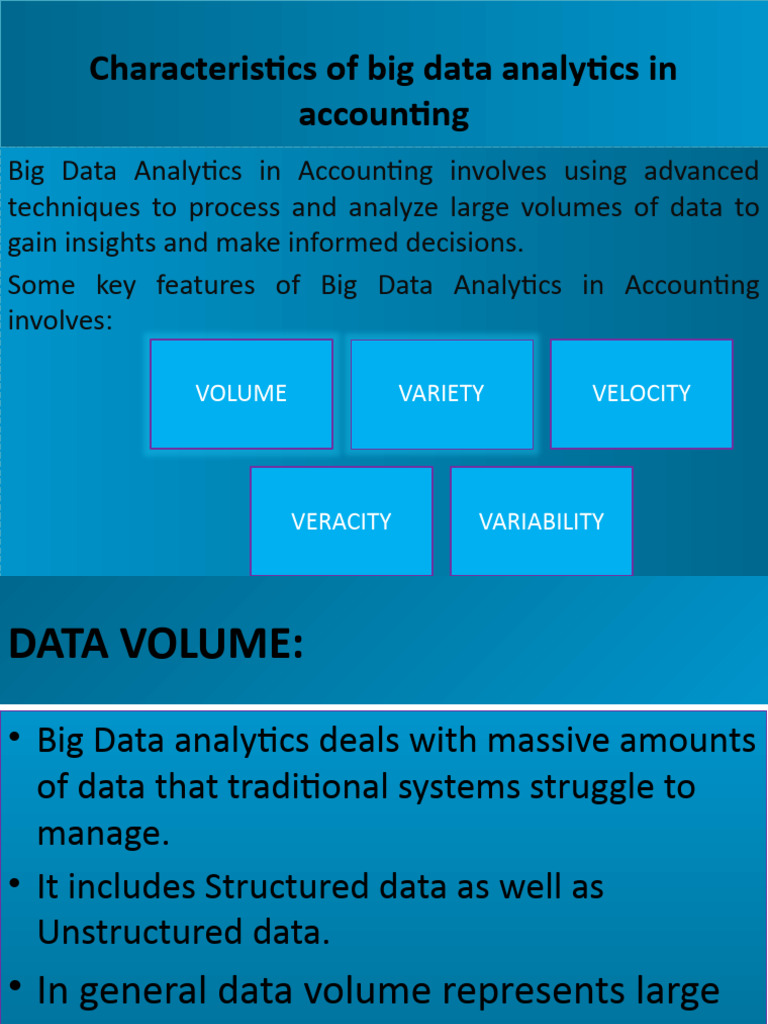 Characteristics of Big Data Analytics in Accounting - Fa PDF | PDF