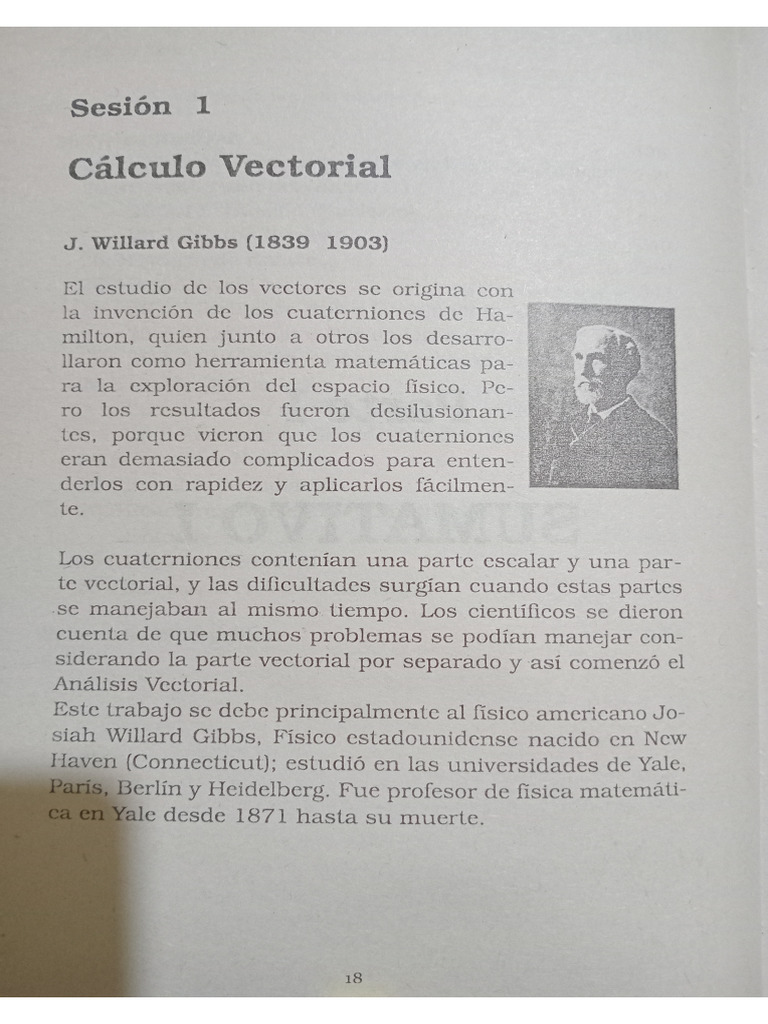 Sesión 1 Cálculo Vectorial | PDF