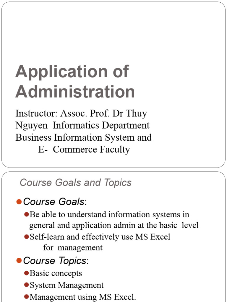 Application of Management - Student | PDF | Client–Server Model ...