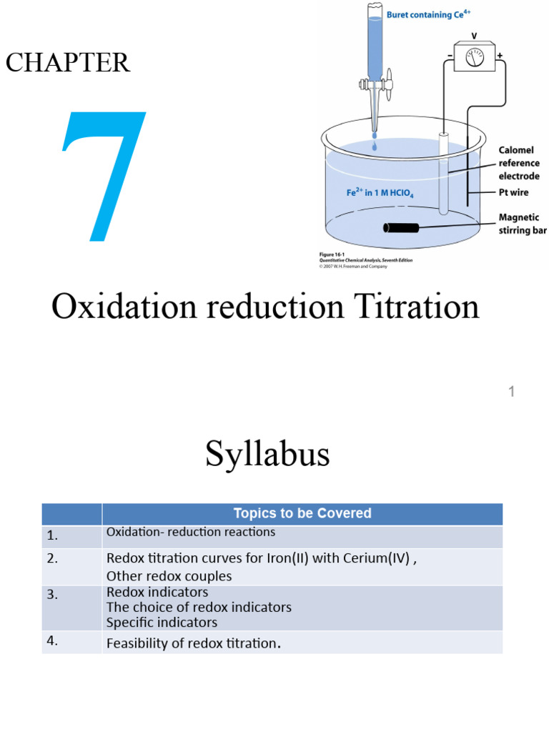 Redox - 2023 - BP | PDF | Titration | Chemistry