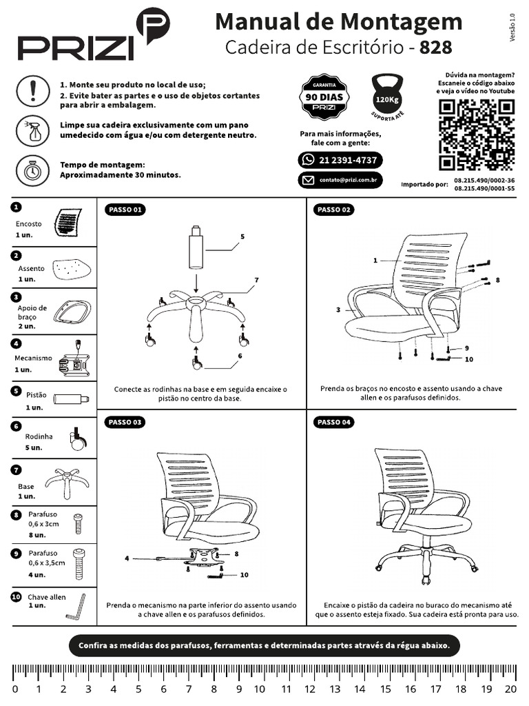 Cadeira de Escritório 828 - Nova Versão | PDF