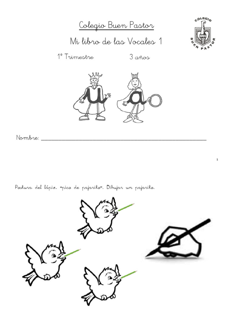 Mi Librito de Las Vocales 1 | PDF