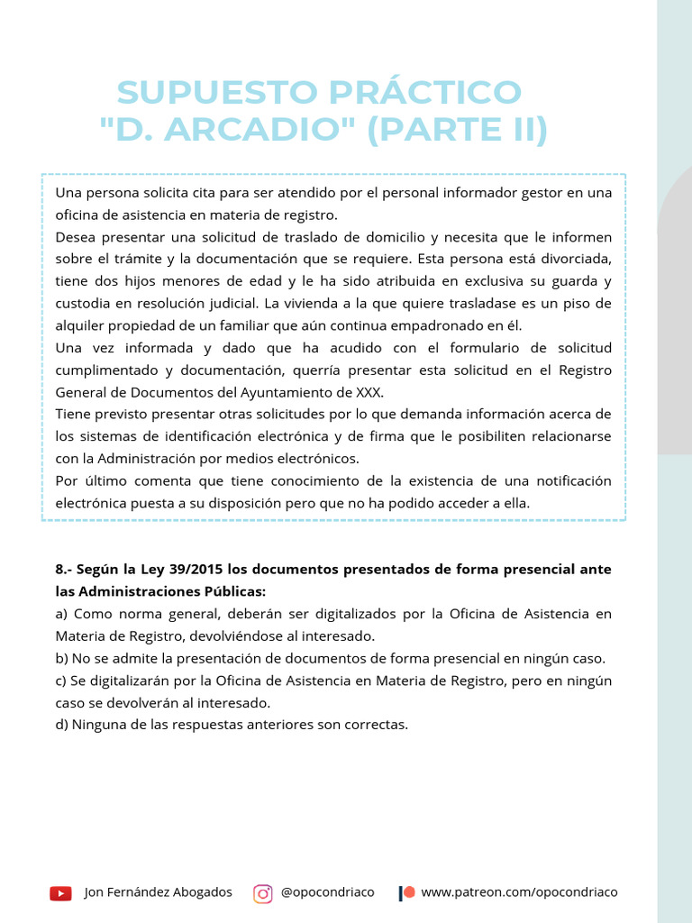 Supuesto Práctico D. Arcadio Parte II | PDF | Apelación interlocutoria