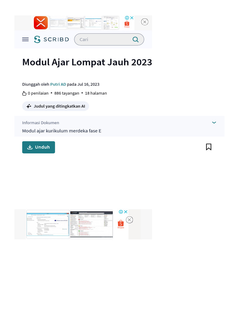 Modul Ajar Lompat Jauh 2023 - PDF | PDF