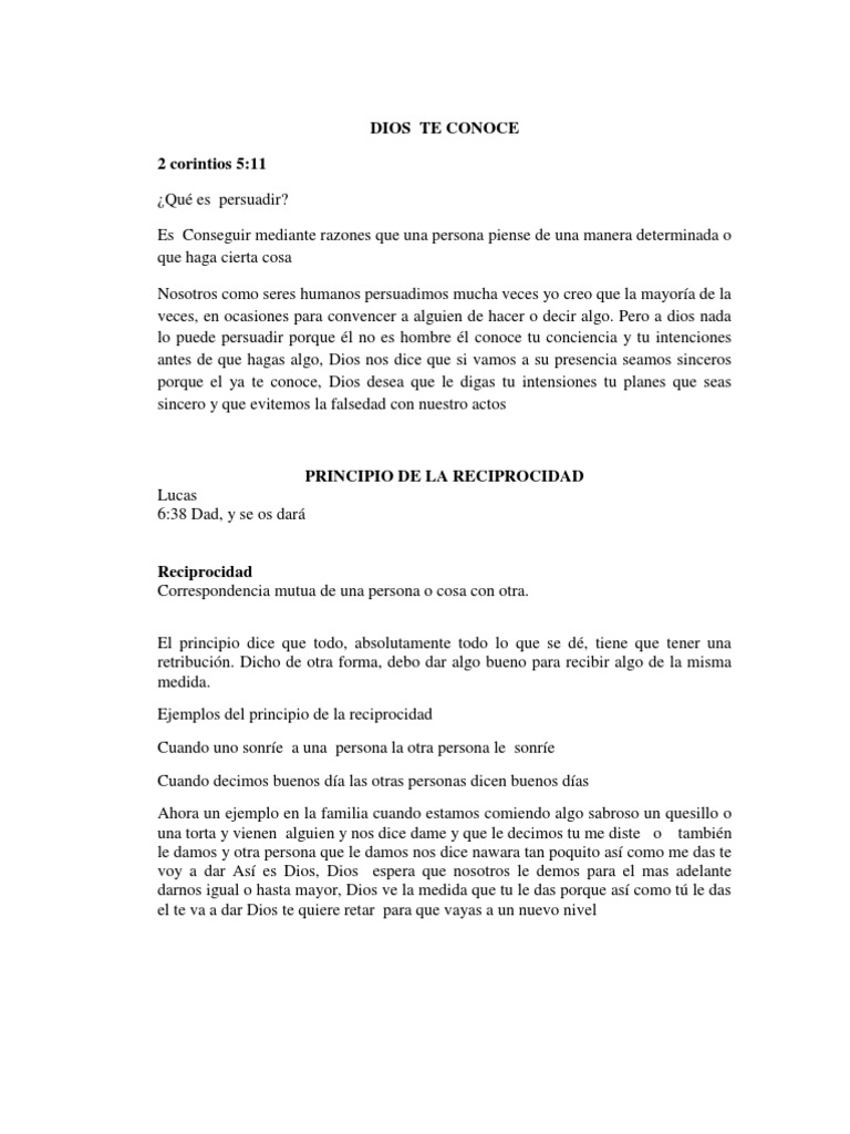Dios Te Conoce | PDF | Dios | Moisés