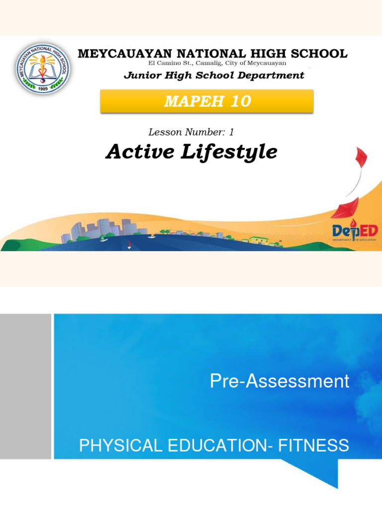 Active Lifestyle: Mapeh 10 | PDF | Physical Fitness | Hip Hop Music