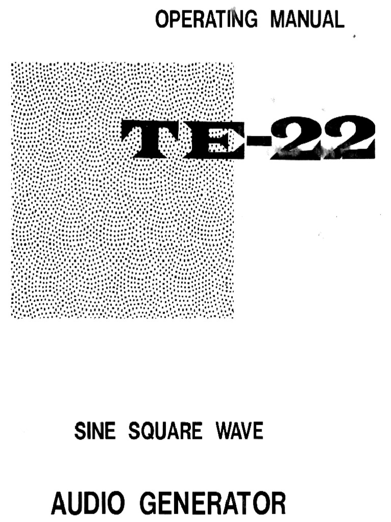 tech_te-22_audio-generator | PDF