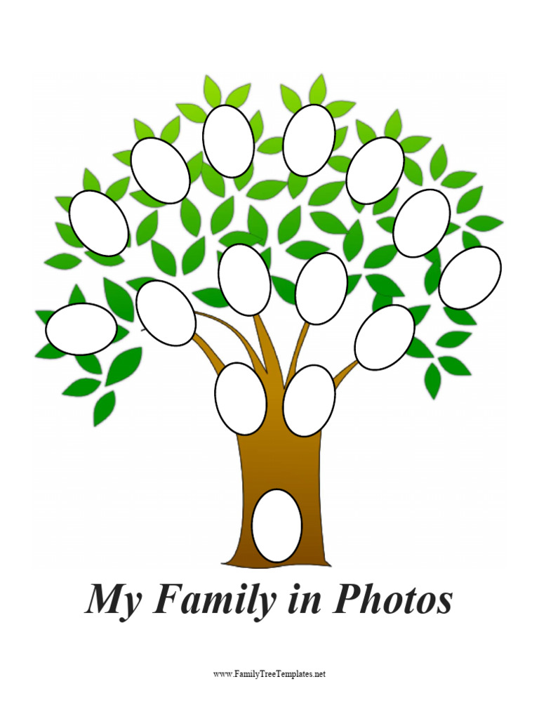 Family Tree With Oval Photos | PDF | Wellness