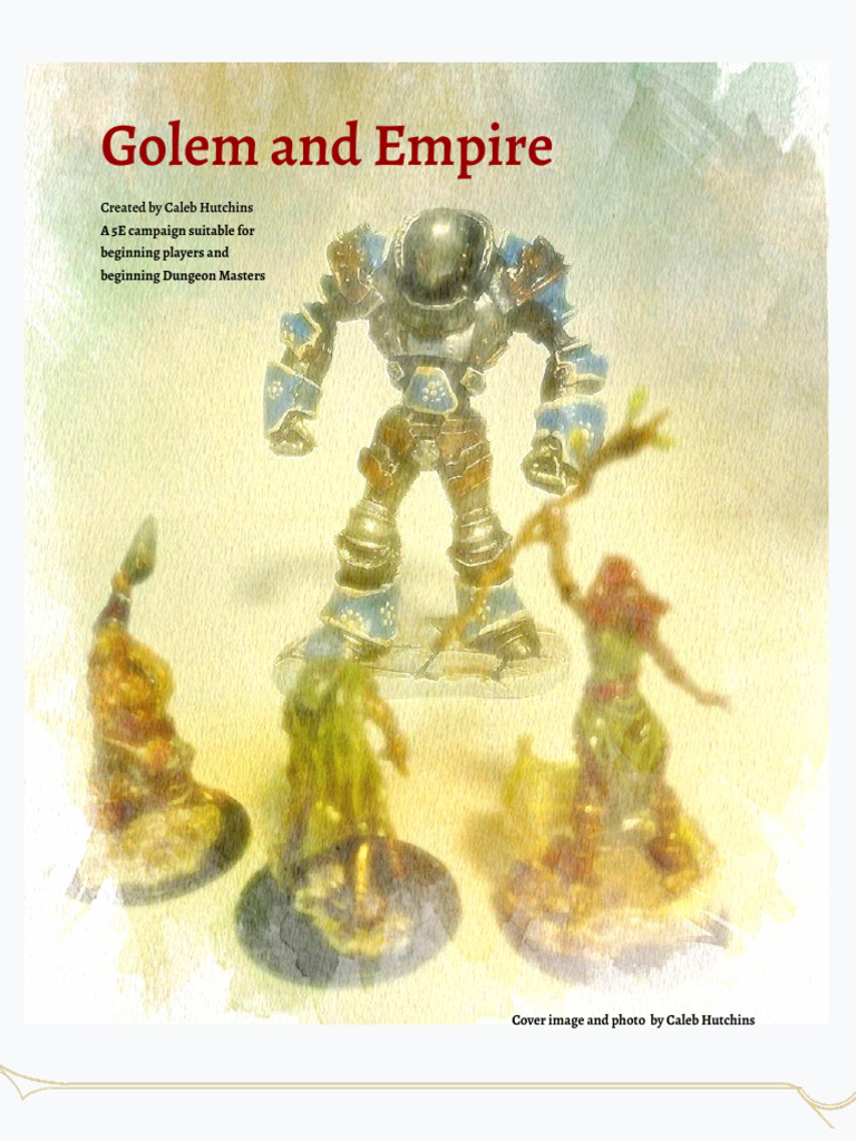 Golem and Empire Adventure | PDF | Dungeons & Dragons