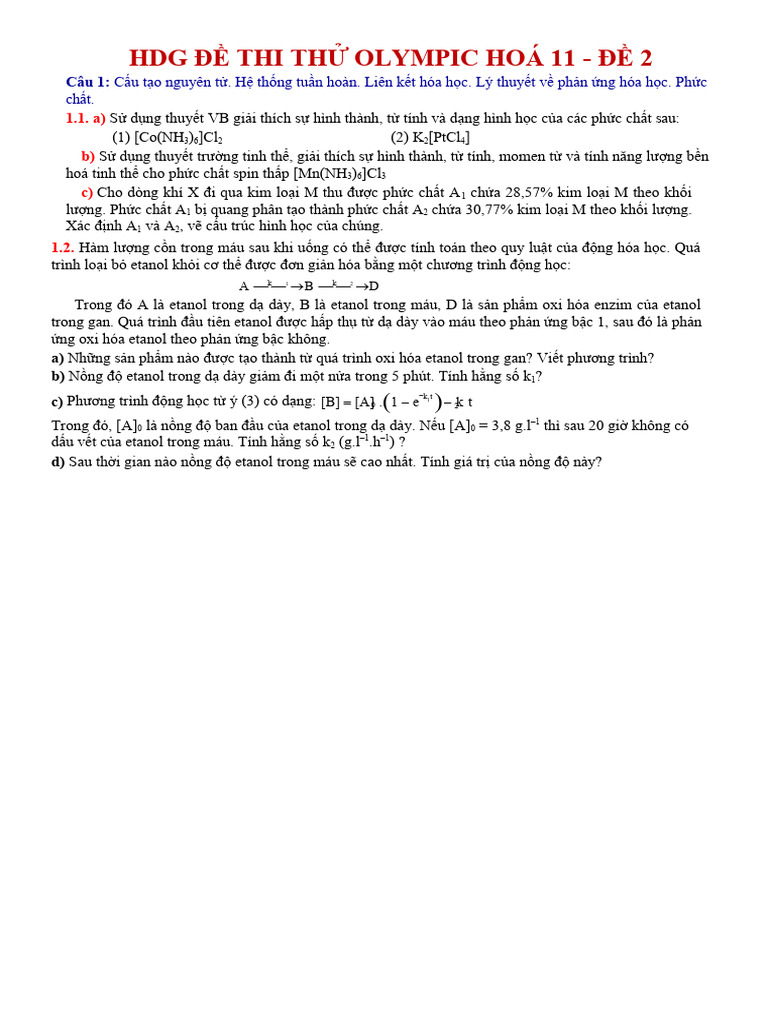 HDG DE THI THU OLYM H11 (2) 23.24 - Trang | PDF