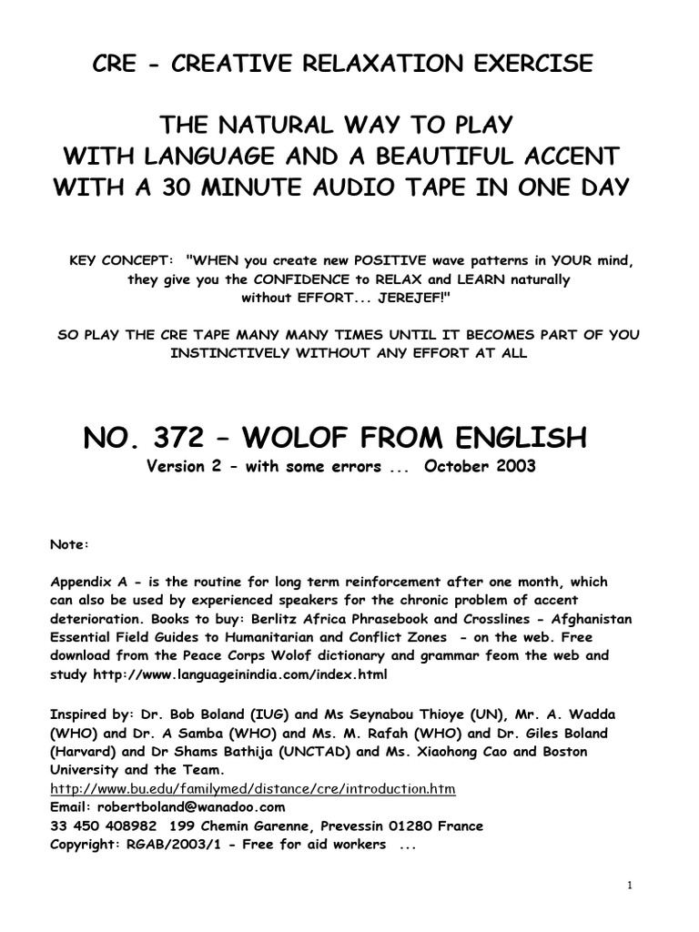 Wolof Cleaned Pdf Breathing Relaxation Psychology