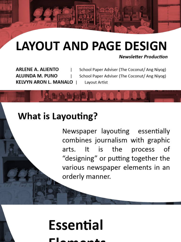 Basic Layouting and Newsletter Production | PDF