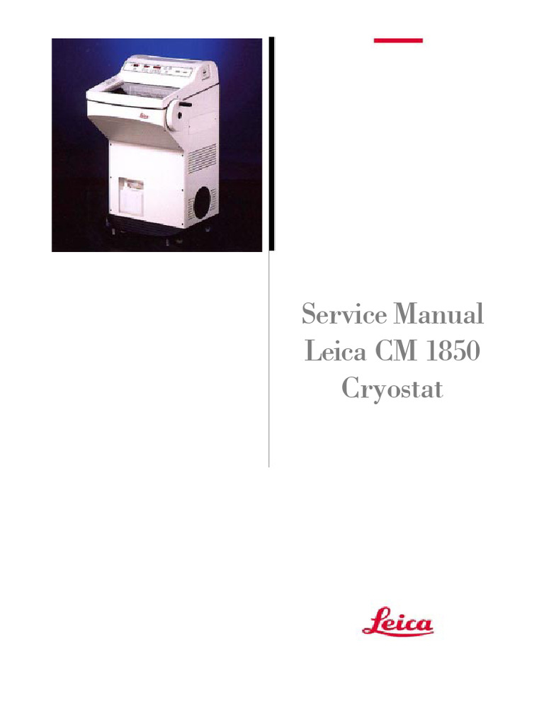 Leica CM1850 Service Manual | PDF