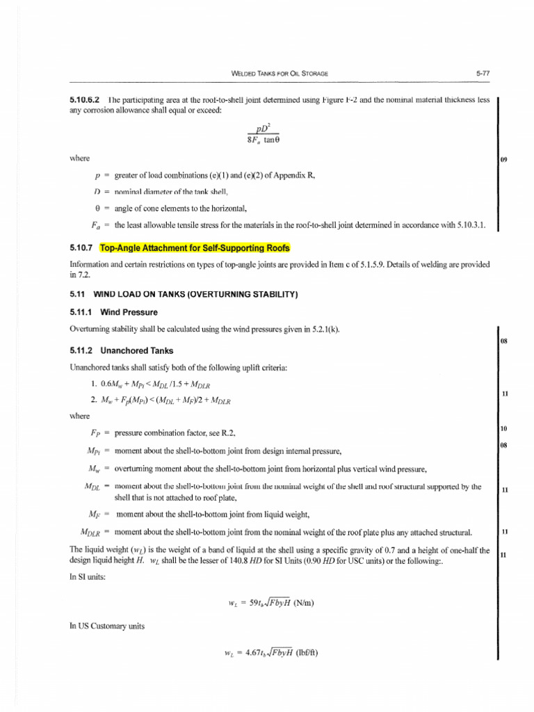 WIND LOAD ON TANKS (OVERTURNING STABILITY) | PDF